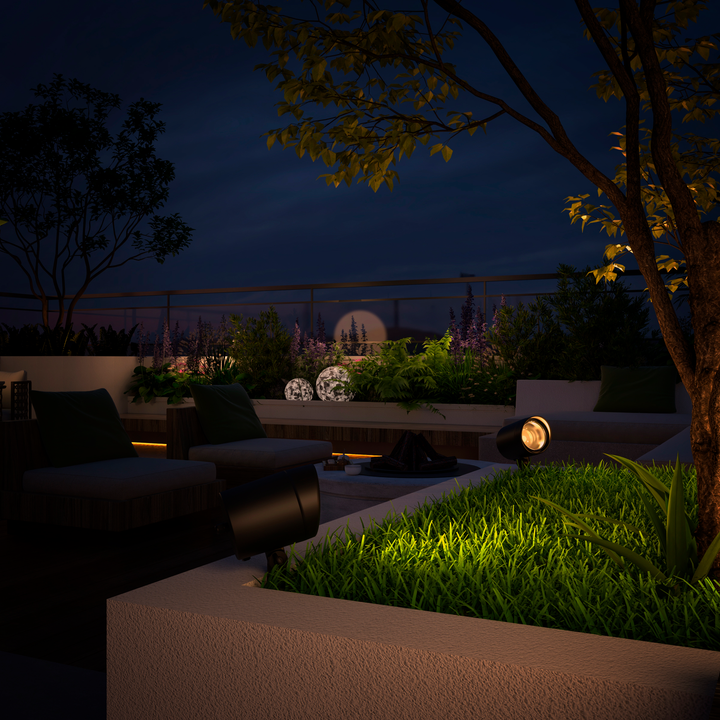 Calex Imola LED Garden Spot - Black